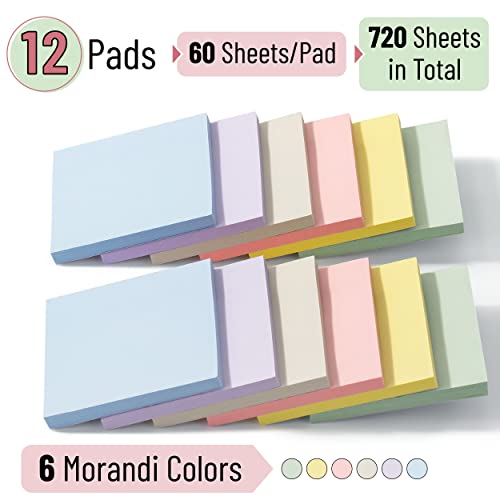 Snapklik.com : Mr Pen- Sticky Notes, 3x3, 12 Pads, Morandi Colors Self ...