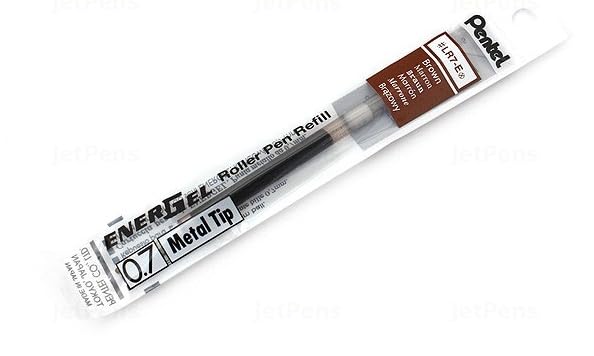 2 x PENTEL Energel 0.7mm Refill Metal Tip LR7 - Fits Energel Xm, BL77 ...