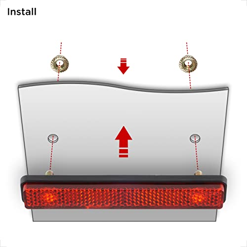 Snapklik.com : Evermotor Red Reflector For Motorcycle, 4.25 Inch ...
