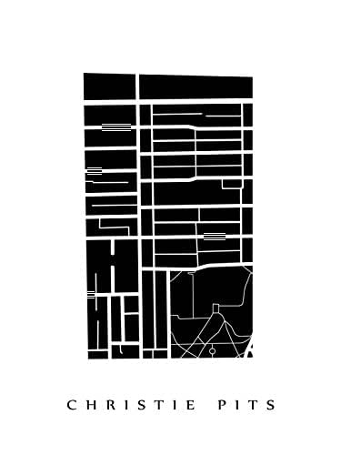 Amazon.com: Christie Pits Neighborhood Map - Toronto, Ontario Poster ...