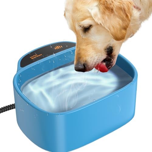 Heated Water Bowl - KOKOPRO 2.5L for Dogs Cats, Heated Pets Bowl ...
