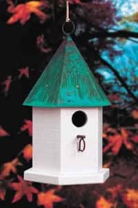 Amazon.com : Heartwood Copper Songbird House Verdigris Roof : Bird ...