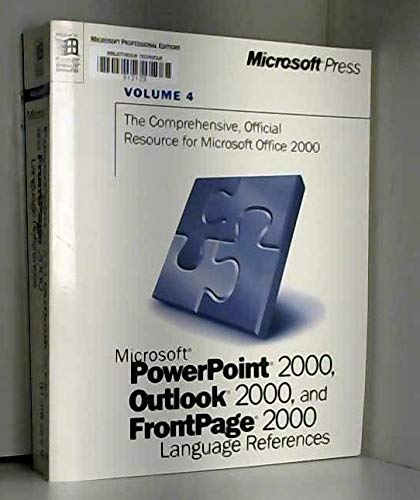 Microsoft PowerPoint 2000, Outlook 2000 and FrontPage 2000 Language ...