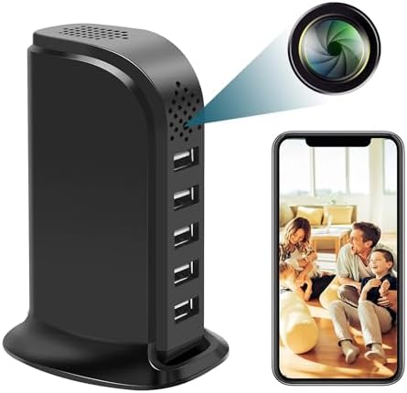 Jiyibidi Mini Spy Camera USB Charger, 1080P Hidden Security Camera ...