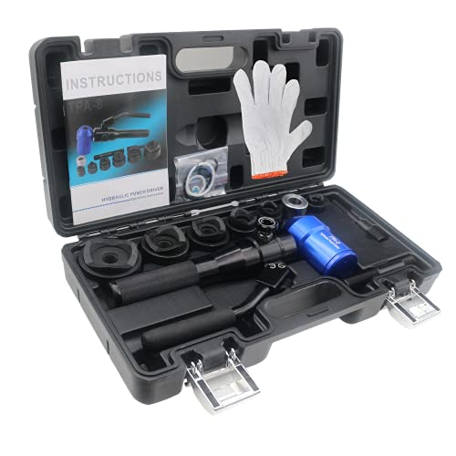 Snapklik.com : iGeelee Hydraulic Knockout Hole Punch Set 1/2 To 2 Inch ...