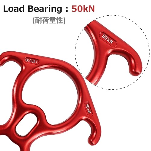 Snapklik.com : Azarxis 50 kN Rescue Figure, 8 Descender Large Bent-Ear ...