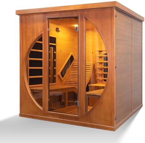 Amazon.com : Premium 4-Person Home Infrared Sauna Combo, Near & Far ...