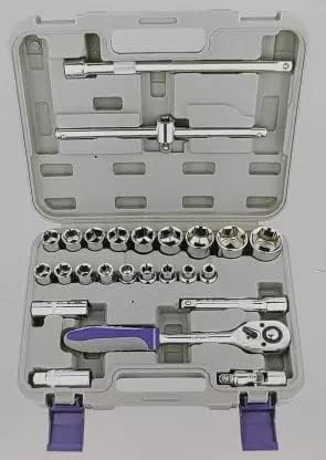 VTH Blue Point 25pcs 1/2"SqDr Socket Set BLP1225SI Socket Set (Pack of ...