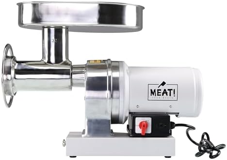 Amazon.com: MEAT! 1.5 HP Meat Grinder with 3 Stuffing Tubes, Stainless ...