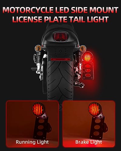 Snapklik.com : Motorcycle Tail Light LED Brake Light Rear Light 1 Side ...