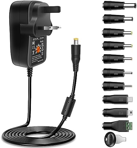 SoulBay Universal 30W 3V 4.5V 5V 6V 7.5V 9V 12V AC/DC Adapter Switching ...