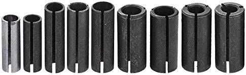 6 Pieces Collet Adapter, Steel Router Collet 6mm 6.35mm 8mm Chuck ...