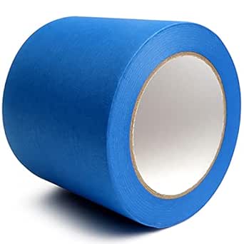 DoAy Blue Painter's Tape, 100 mm (4 inches) x 44 m - Masking Tape for ...