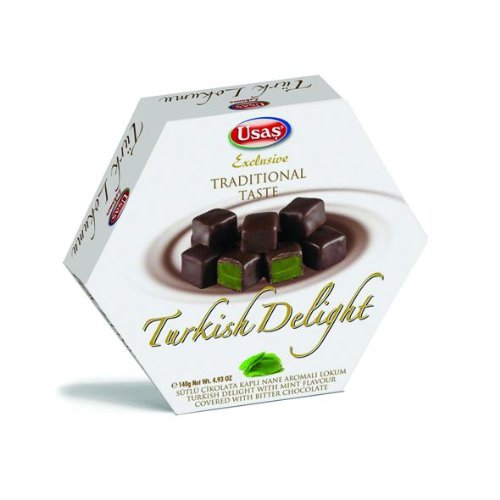 Amazon.com: Usas Mint Turkish Delight Coverd in Chocolate 140g ...