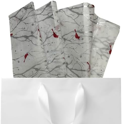 Amazon.com: Printed Tissue Paper for Gift Wrapping with Design (Silver ...