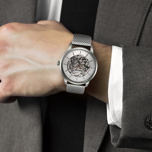 Titan Automatic Color Upgrade Silver Dial Grey Leather Strap Watch for ...