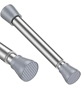 Amazon.com: White Tension Curtain Rod for Windows 28 to 48 inch ...