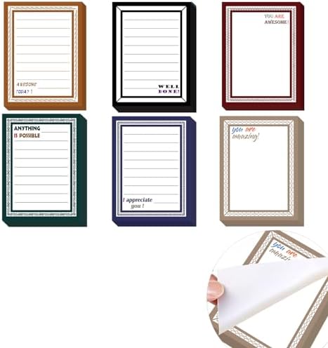 Amazon.com : 12 Pads Inspirational Sticky Notes Funny Notepads Note ...