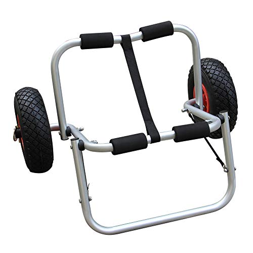 MorTime 27″ Universal Kayak Cart, 165LB Heavy Duty Kayak Carrier for ...