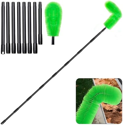 BONVEN Gutter Cleaning Tools from The Ground, 9-3/5 FT Adjustable ...