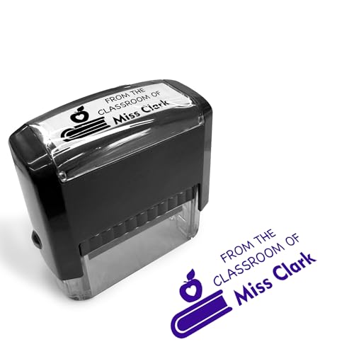 Amazon.com: Custom Teacher Stamp - Personalized Self Inking Grading ...
