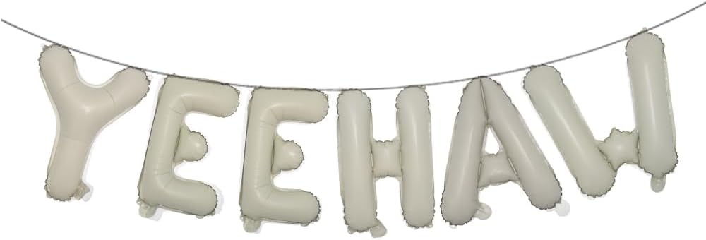 Amazon.com: Yeehaw Balloons First Rodeo Birthday Party Decorations Boy ...