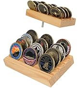 Amazon.com: DecoWoodo Challenge Coin Holder Display Case - 4 Row Solid ...
