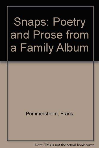 Buy Snaps: Poetry and Prose from a Family Album Book Online at Low ...