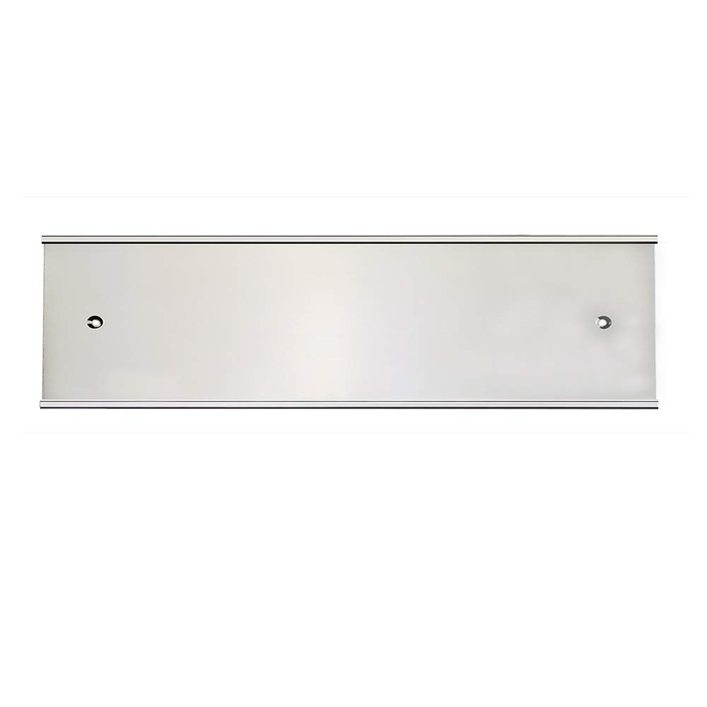 Amazon.com: NEMOCI 4 x 10 inch Wall Mount Nameplate Holder (Silver ...