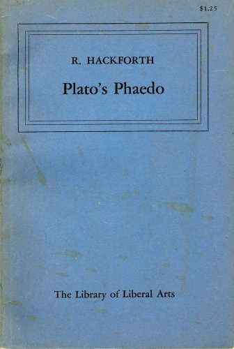 Plato's Phaedo: Hackforth, R.: Amazon.com: Books