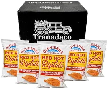 Amazon.com: Old Vienna of St Louis (Red Hot Riplets Hot BBQ Flavored ...