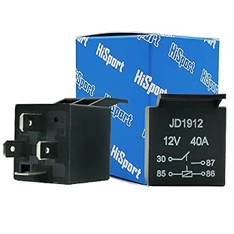 Car Relay JD1912 12V 40A 4 Pin SPST for Motorcycle Boat Automotive ...