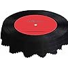 Amazon.com: AOYEGO Vinyl Record Round Tablecloth 60 Inch Music Disk ...