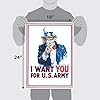 Amazon.com: Palace Learning Uncle Sam - I Want You For U.S. Army Poster ...