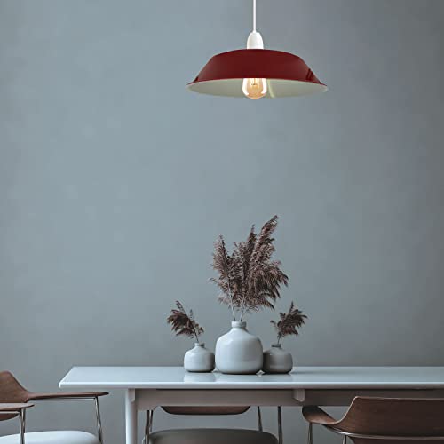 LEDSone Easy fit Retro 36cm pendant Lampshade, Hanging Pendant Light ...