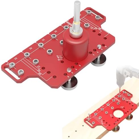 Shelf Pin Jig & 35mm Hinge Jig Two-in-One, Shelf Pin Drilling Jig with ...