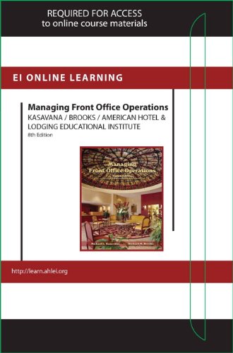 Managing Front Office Operations Online Component (AHLEI) - Access Card ...