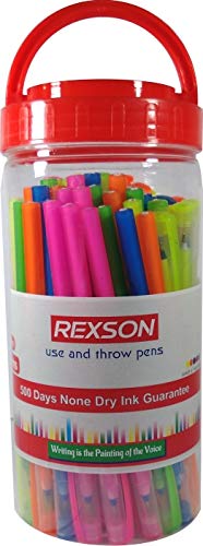 Rexson radium use and throw pens (60) : Amazon.in: Office Products