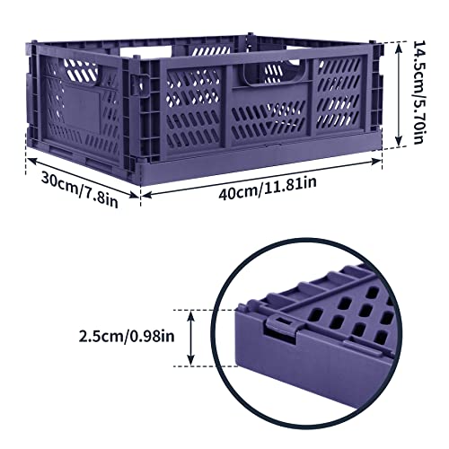 Spesh 2 Pcs Collapsible Storage Boxes Large Storage Crates Stackable ...
