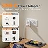 2 Pack Type E F Plug Adapter, TESSAN South Korea Outlet Adapter with 3 ...