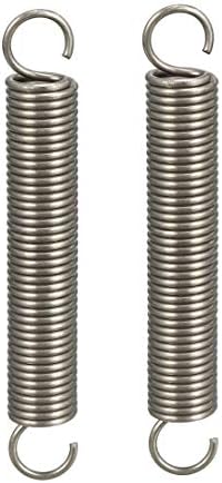 uxcell Tension Spring Wire Diameter 0.047", OD 0.39", Free Length 2.76 ...