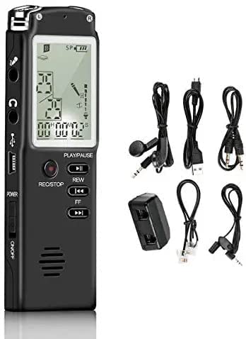 TIWCEM Mini Digital Voice Recorder Professional Audio Recorder Inbuilt ...