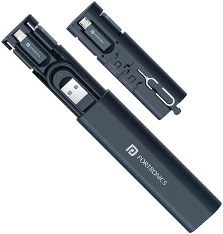 Portronics Snapcase 2 60W Multifunctional Fast Charging Data Cable Kit ...