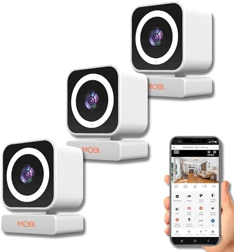 Amazon.com: MobiCam MP Smart Home/Office Camera with 3MP Resolution, 2 ...