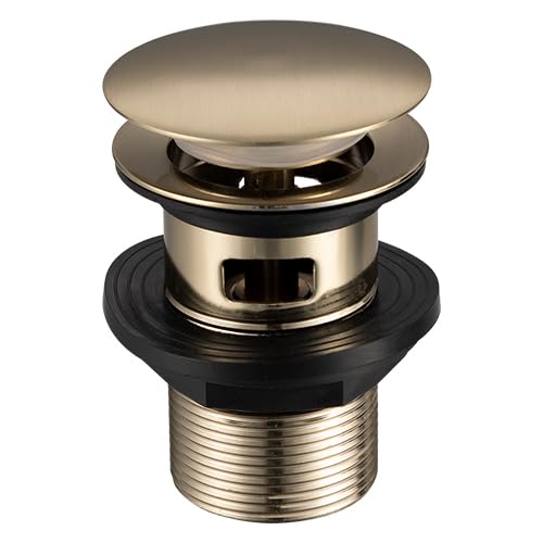 VR Bathrooms Bath Waste Brass Brushed Gold (Overflow Not Included ...