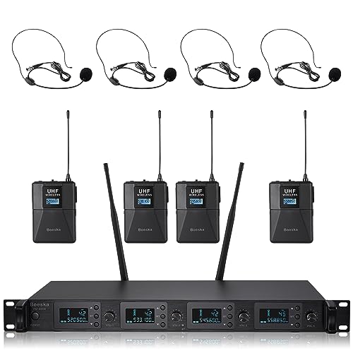 Snapklik.com : UHF Wireless Microphone System 4 Channel