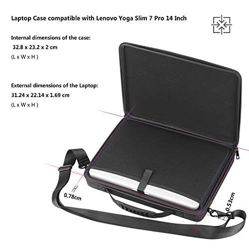 Smatree Hard Shell Laptop Carry Case Compatible with ASUS Zenbook 14 ...