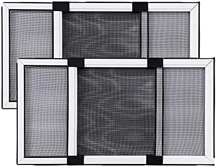 BAFLOTEX Adjustable Window Screens Expandable 2 Ways Expandable Window Screen 10”H*14"-24"W High ...