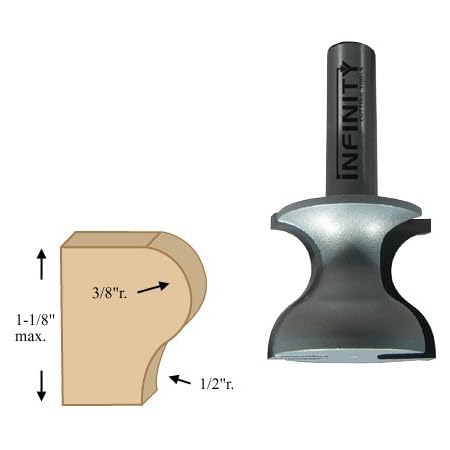 Whiteside Router Bits 6045 Window Sill Edge Bit with 7/32-Inch Radius ...