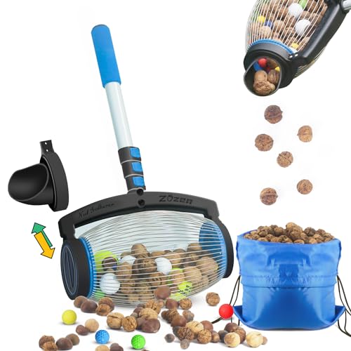 Snapklik.com : Zozen Nut Gatherer, 2 Dumping Method Walnut Picker Upper ...